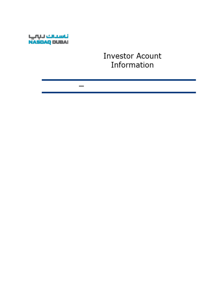 DFM NIN Account Information | PDF