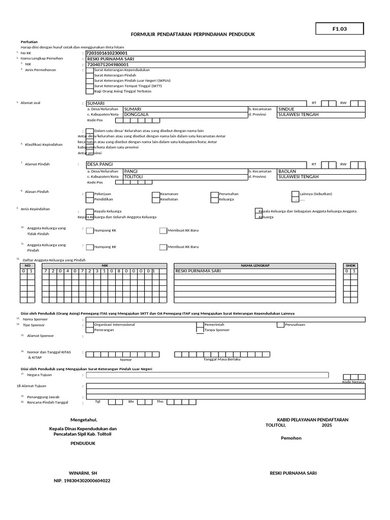 Panduan Pengisian Formulir SKPLN | PDF