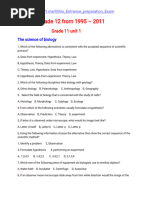 Grade 12 Biology Model Exam | PDF | Nucleic Acids | Bacteria