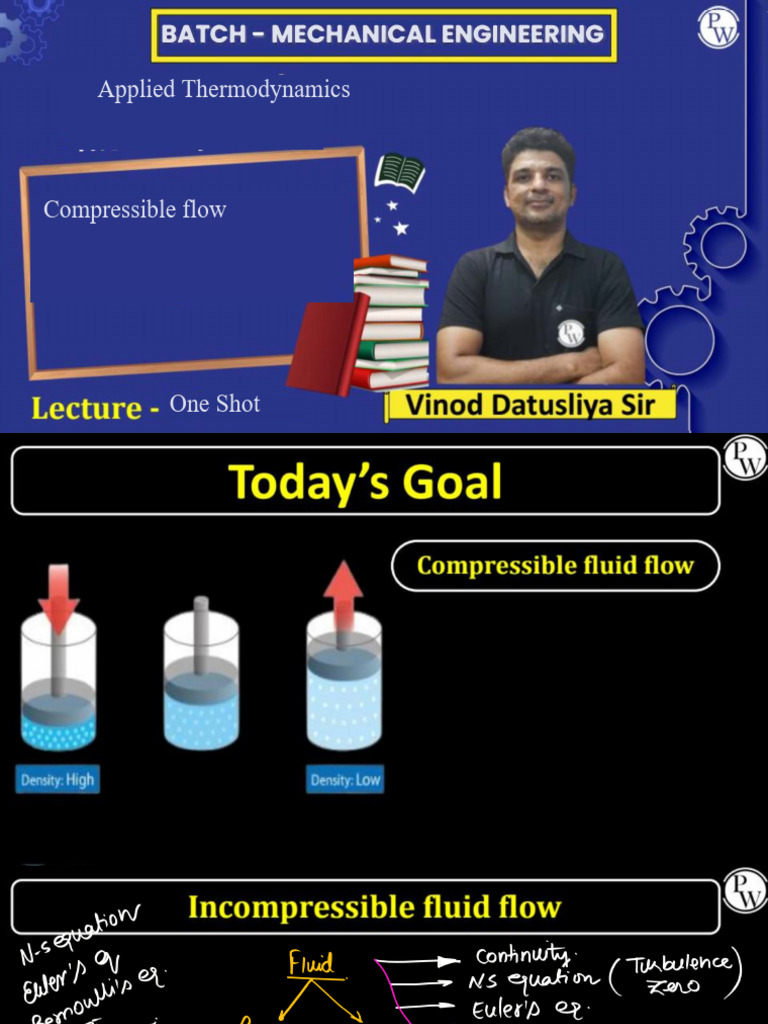 Compressible Flow - Class Notes | PDF