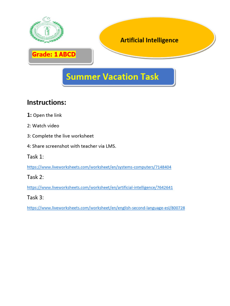 Artificial Intelligence Task | PDF