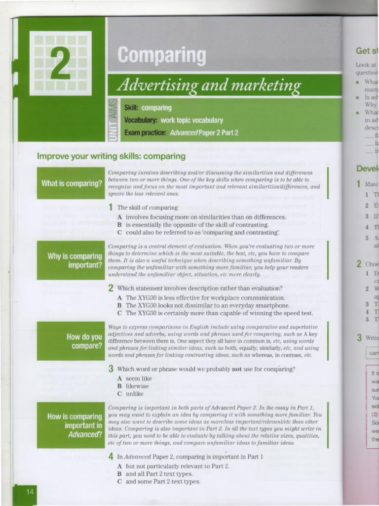 C1 - Writing - Unit 2 | PDF
