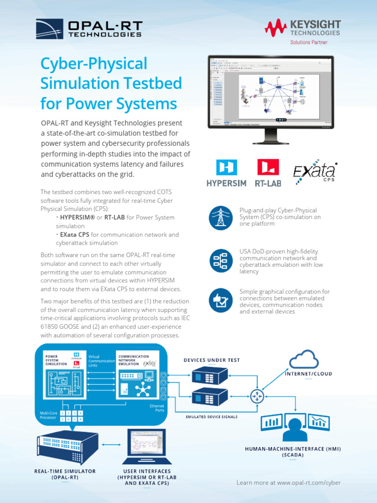 OPAL RT CyberPhysicalSystems | PDF | Computer Network | Denial Of ...