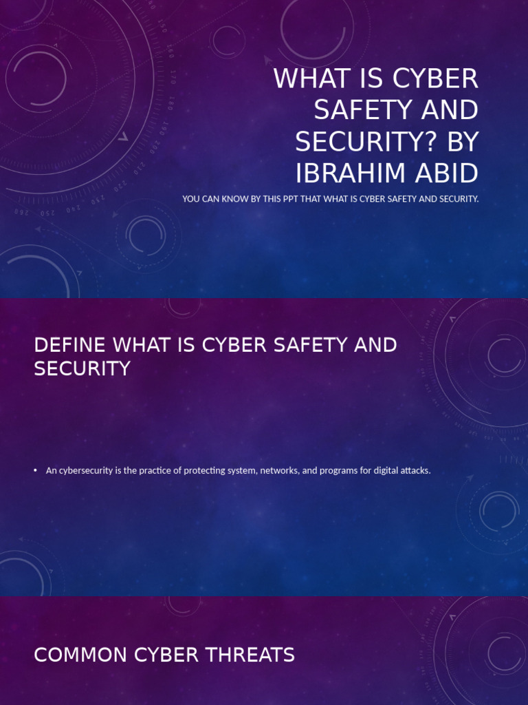 What Is Cyber Safety and Security | PDF