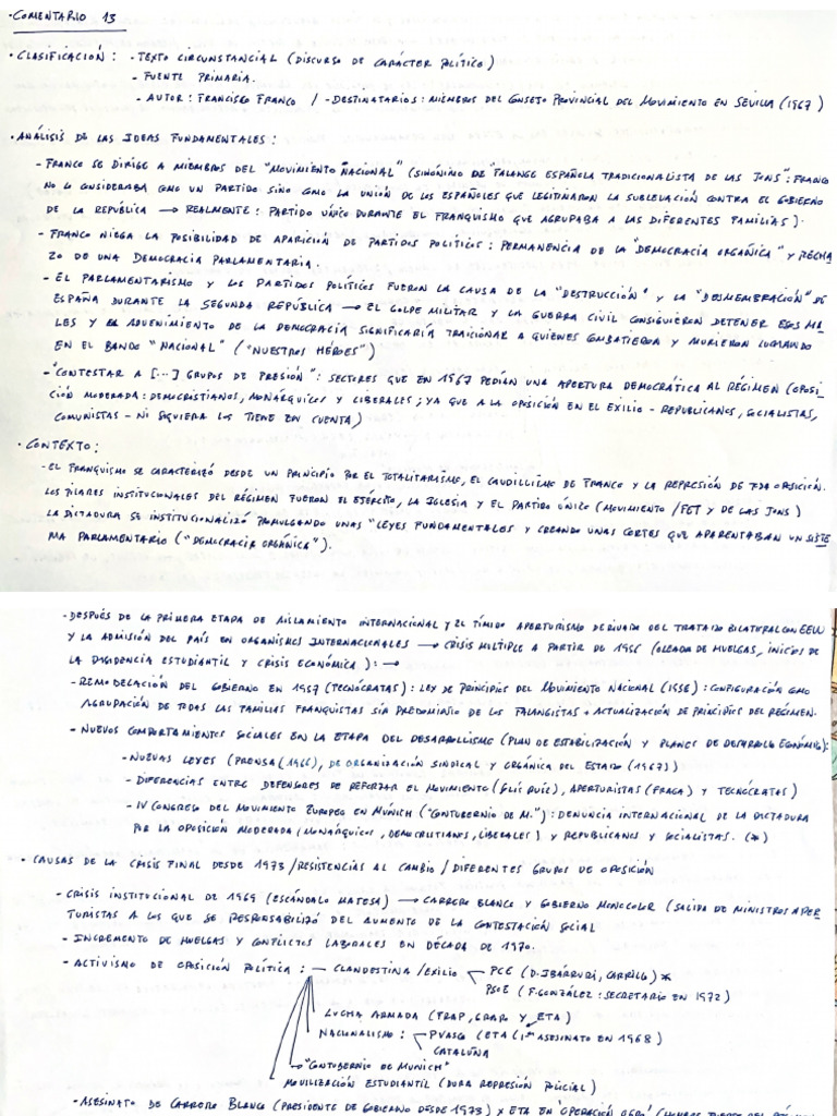 Esquema Del Comentario 13 | PDF