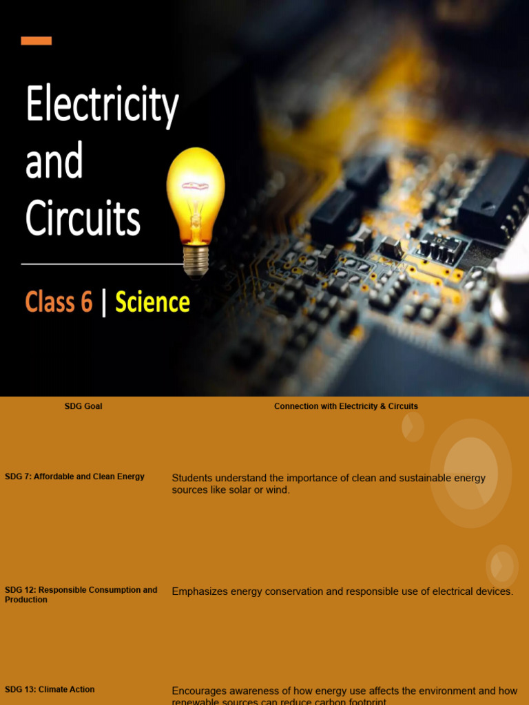Electricity & Circuits - GR 6 | PDF | Rechargeable Battery ...