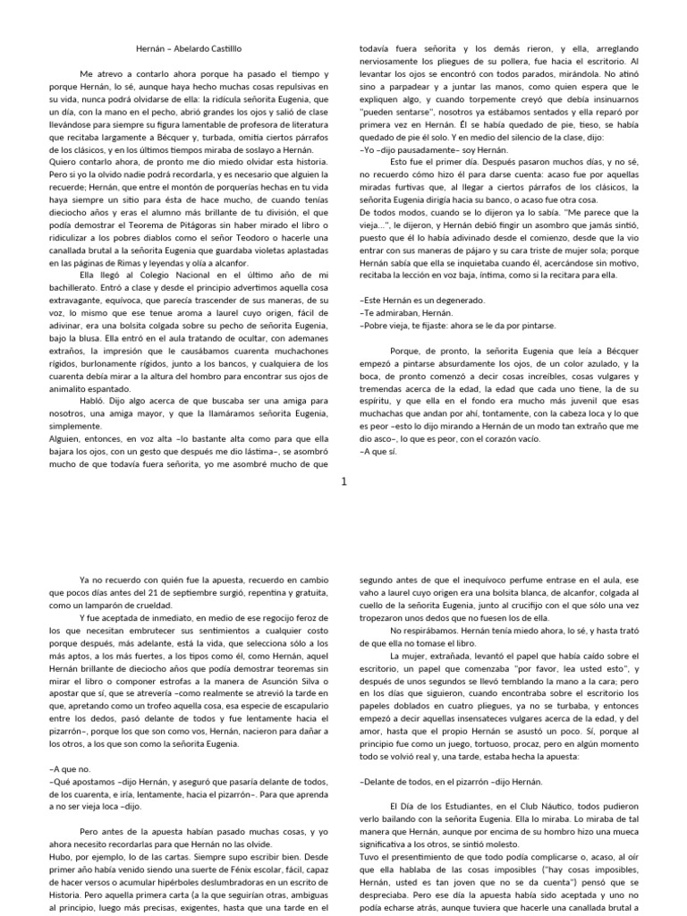 Castillo, Abelardo - Hernán | PDF