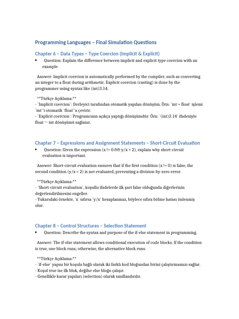Final Simulation Questions Advanced | PDF