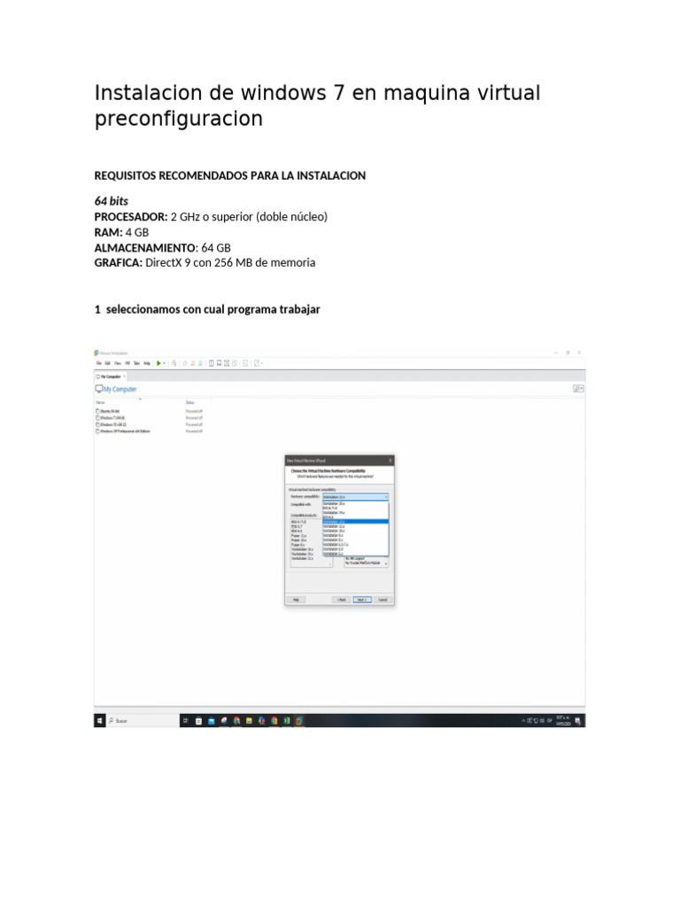 Manual de Windows 7 | PDF | Máquina virtual | Bios