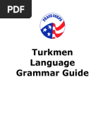Turkmen Language | PDF | Linguistics | Languages