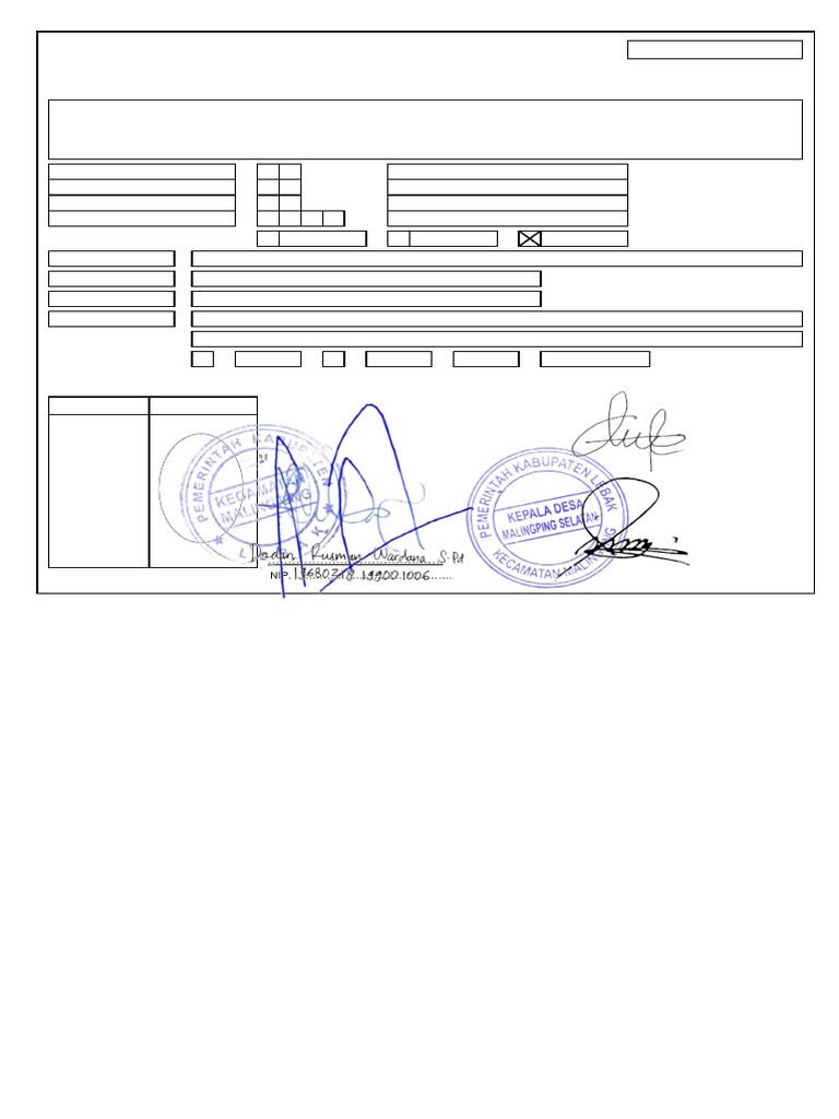 Formulir Permohonan KTP Ali | PDF