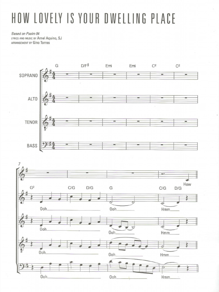 How Lovely Is Your Dwelling Place | PDF