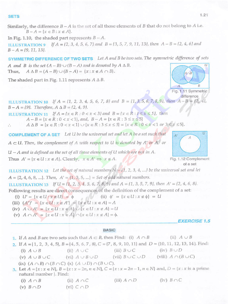 11th IIT (SETS) DPP 5 | PDF | Algebraic Structures | Mathematical Objects