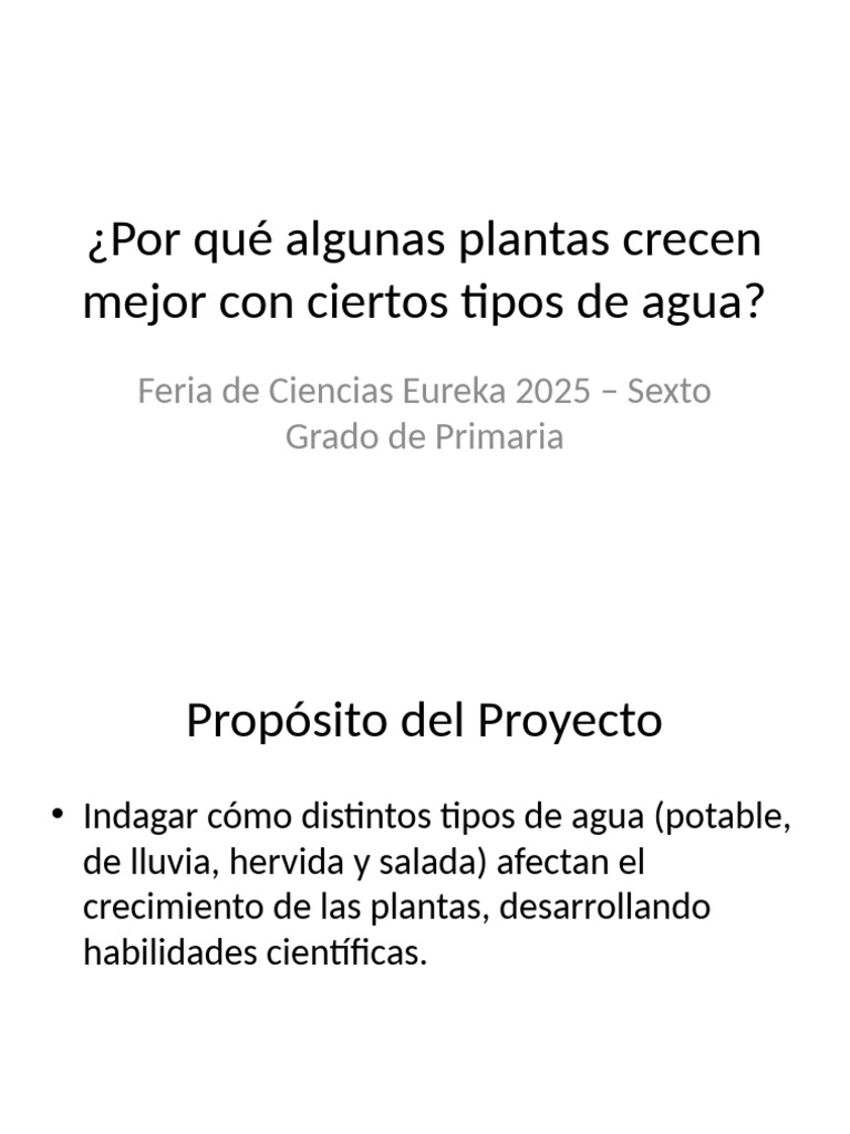 Presentacion Proyecto Eureka 2025 | PDF