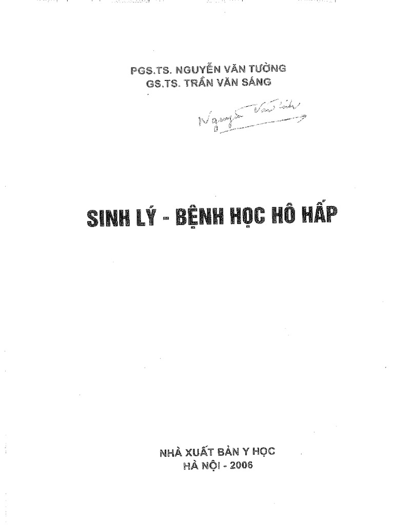 Sinh Ly Benh Hoc Ho Hap | PDF
