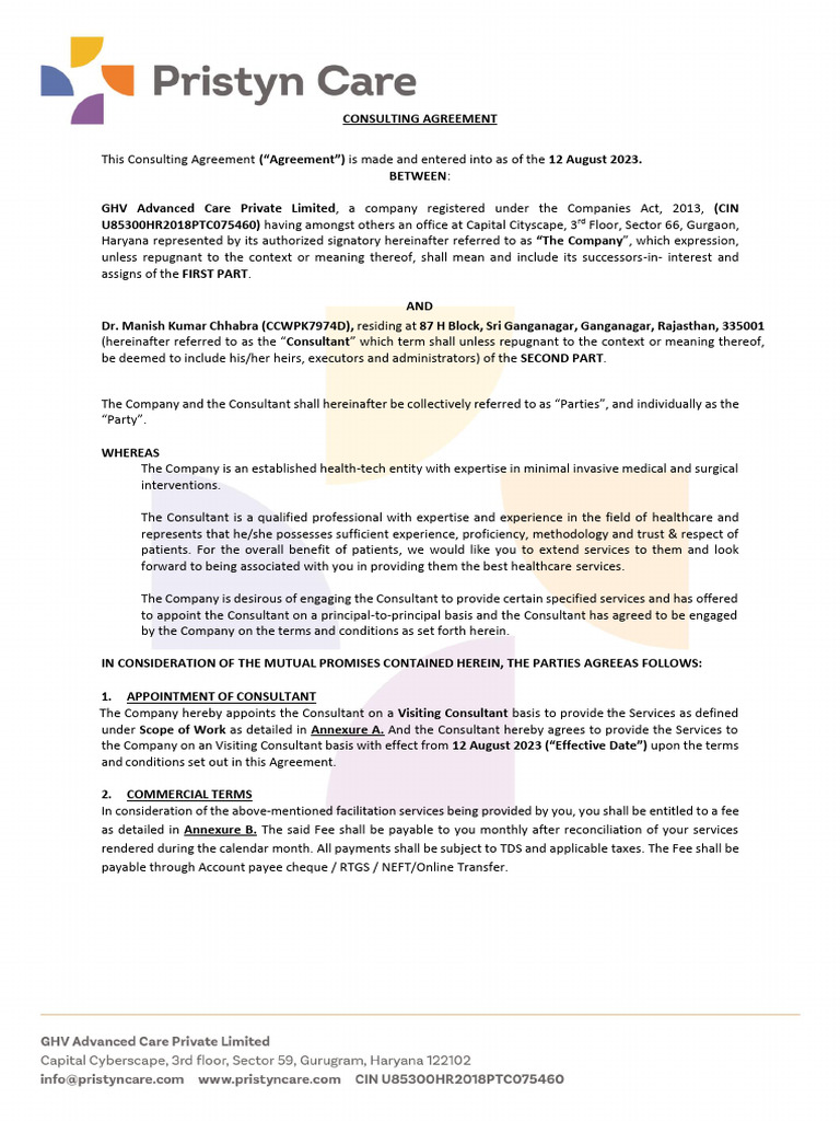 Dr. Manish Kumar Chhabra - Visiting | PDF | Trade Secret | Intellectual Property