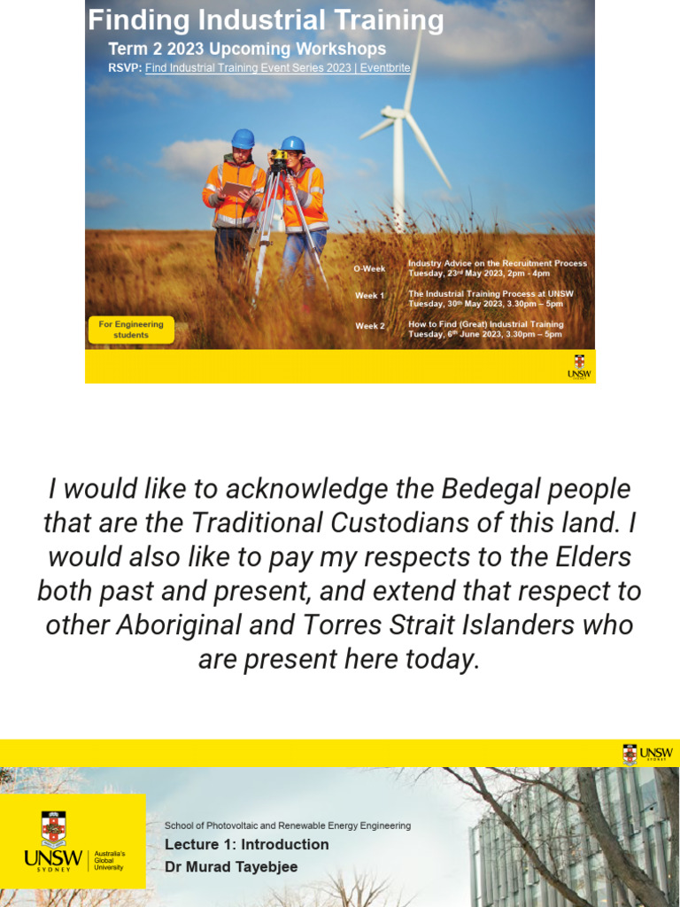 L01 Introduction 2023 Post | PDF | Sustainability | Sustainable Energy