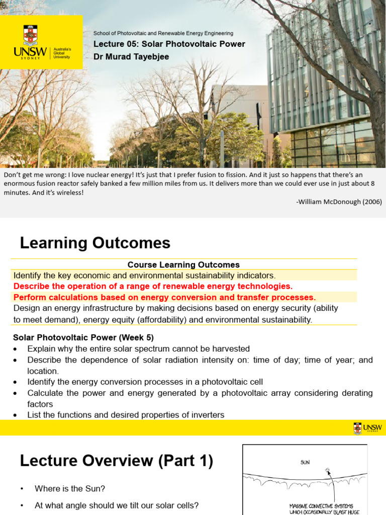 L05 Solar Photovoltaic Technology 2023 Post | PDF | Photovoltaic System | Photovoltaics