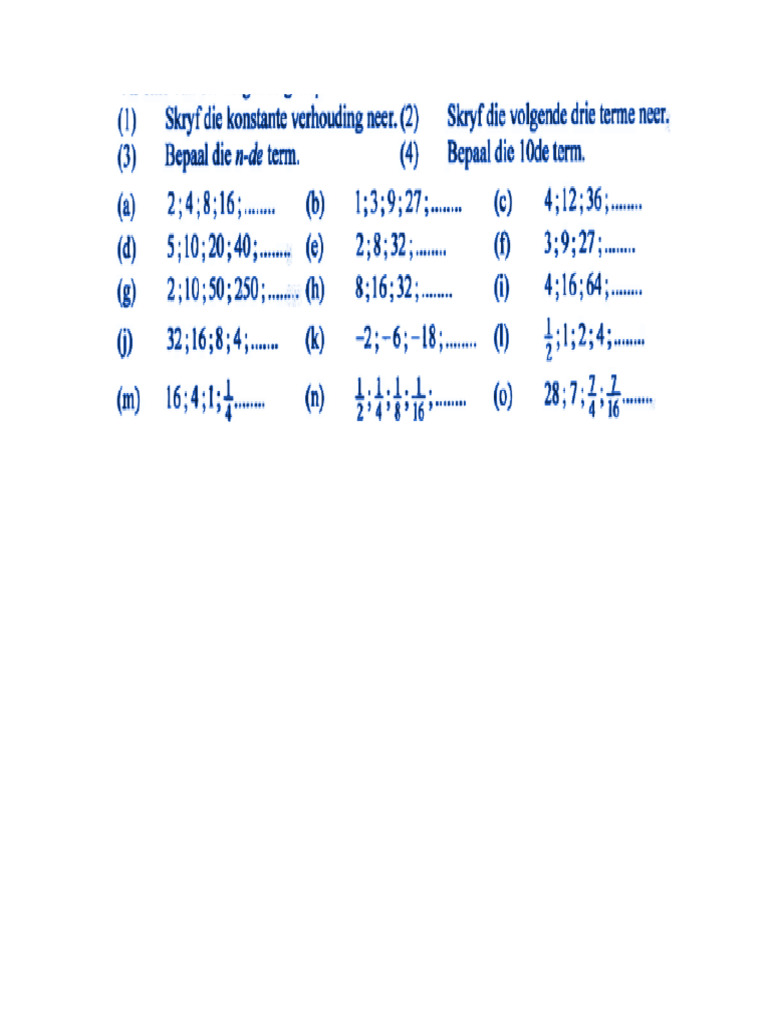 Ometric Patterns Homework | PDF