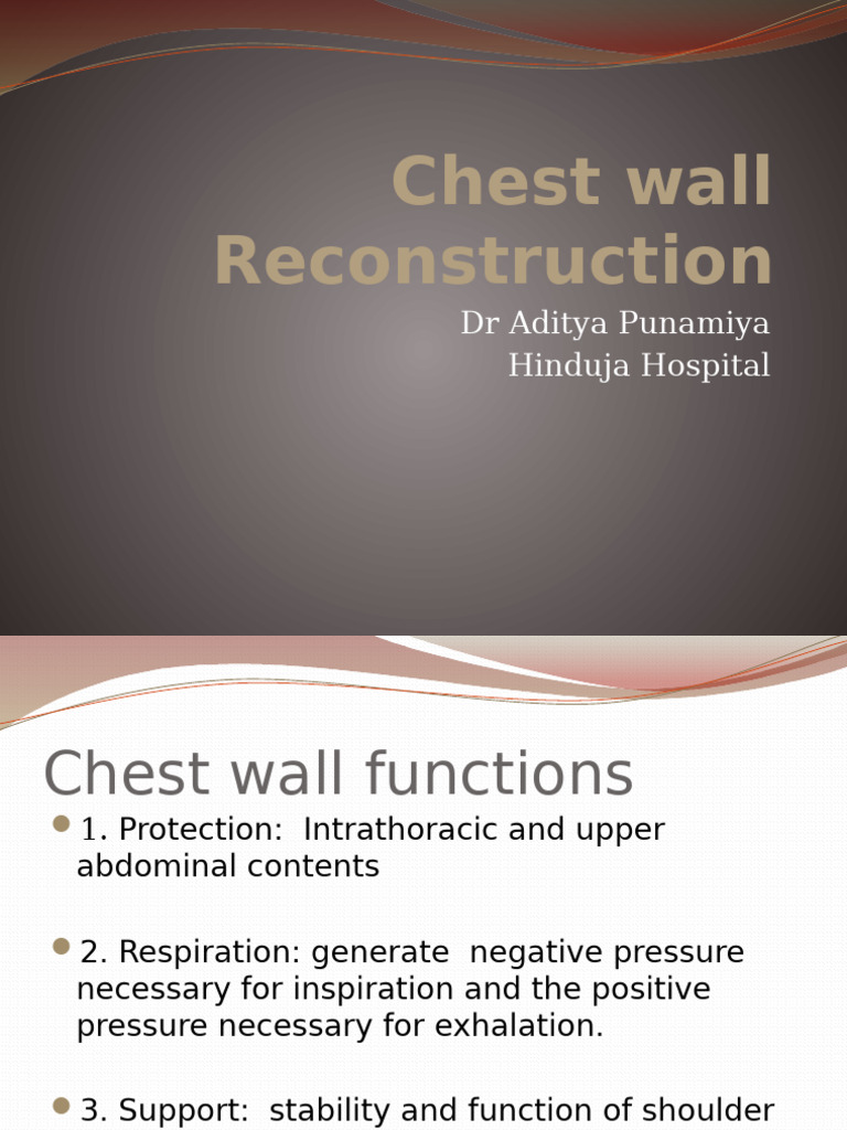 Chest Wall Reconstruction | PDF | Thorax | Exhalation