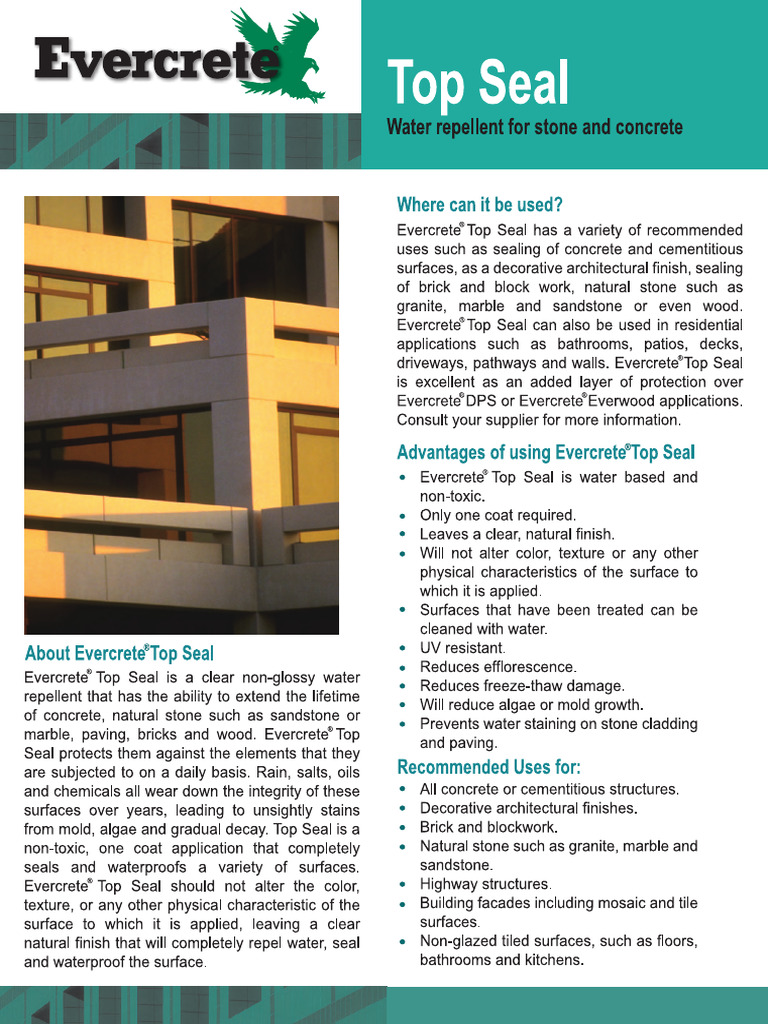 Evercrete Top Seal - Brochure | PDF