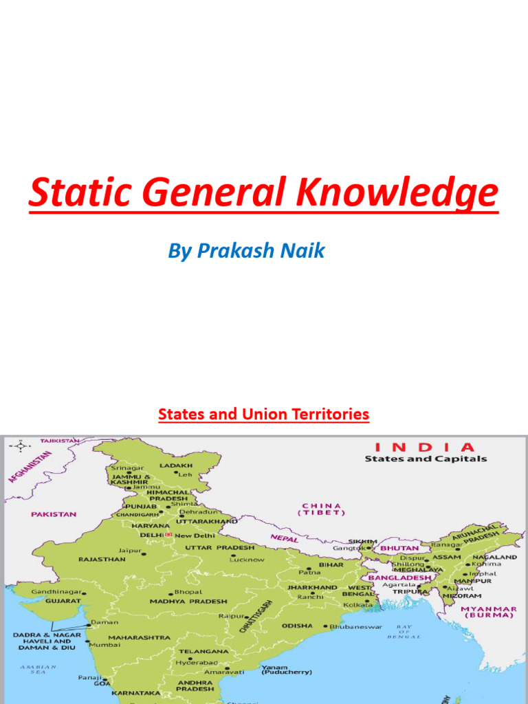 Static General Knowledge | PDF