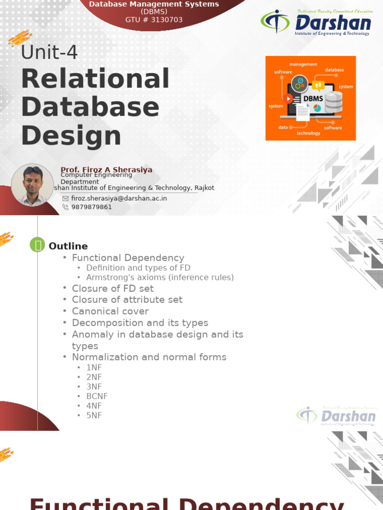 Relational Database Design | PDF | Relational Model | Software Design
