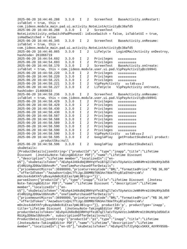 2025-06-20 78877060 Log | PDF | Software Engineering | Computer File