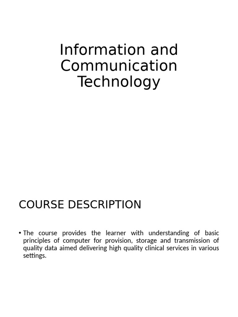 Information and Communication Technology CCM 2024 | PDF | Malware ...