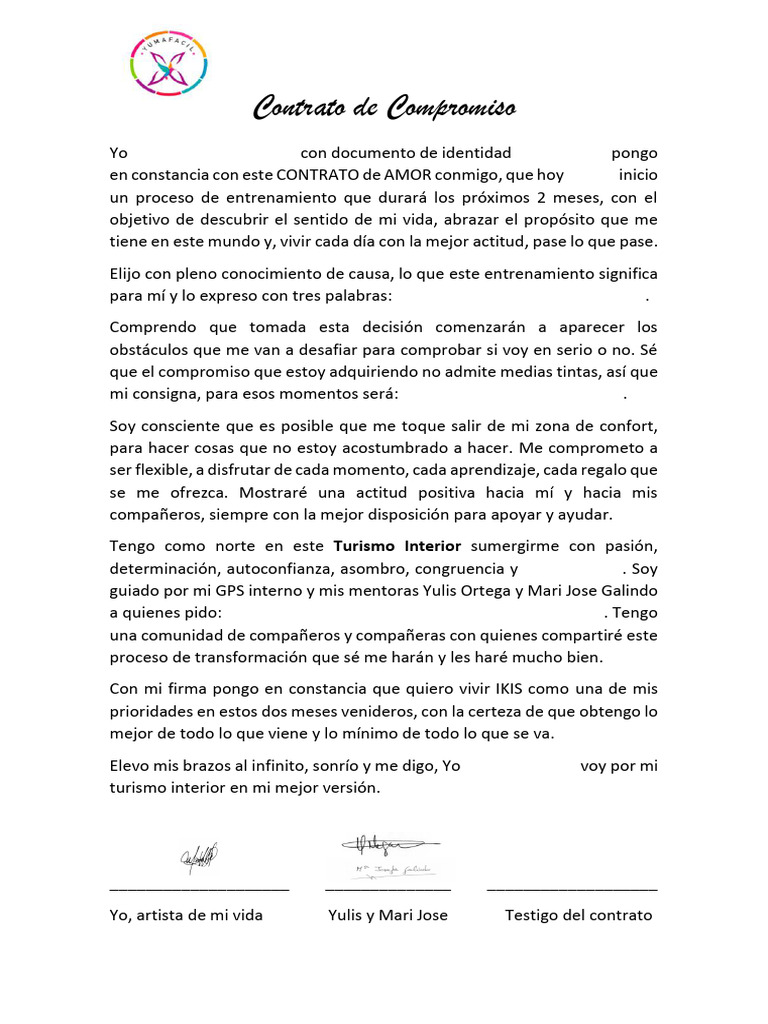 Contrato de Compromiso | PDF