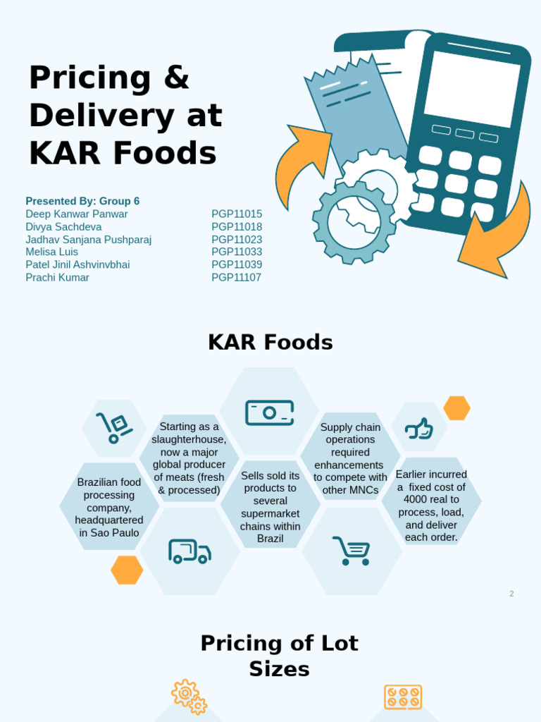 Group6 KAR Foods SCM | PDF | Supermarket | Private Sector