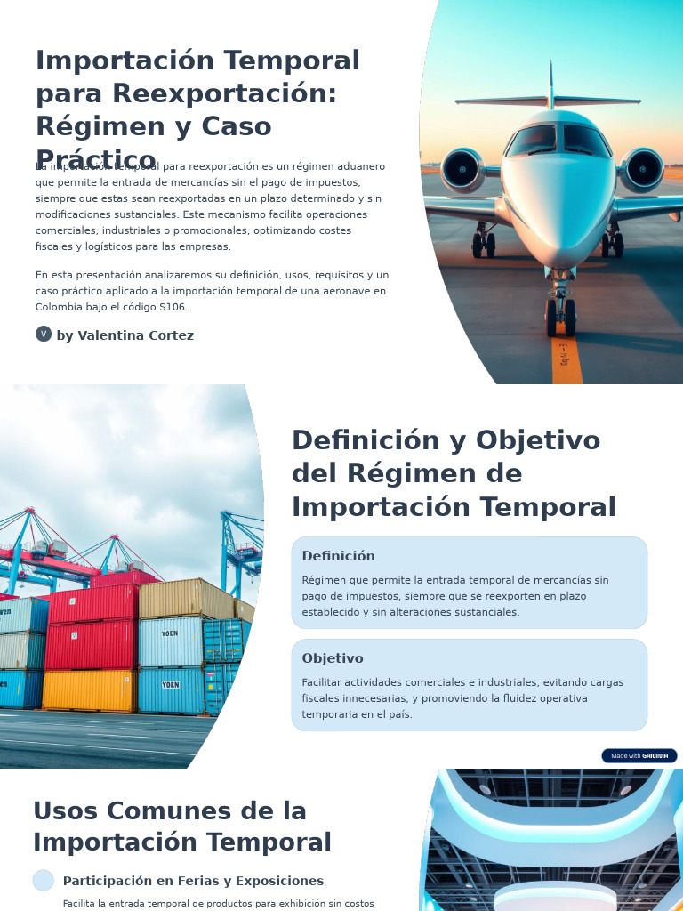 Importacion Temporal Para Reexportacion Regimen y Caso Practico | PDF ...