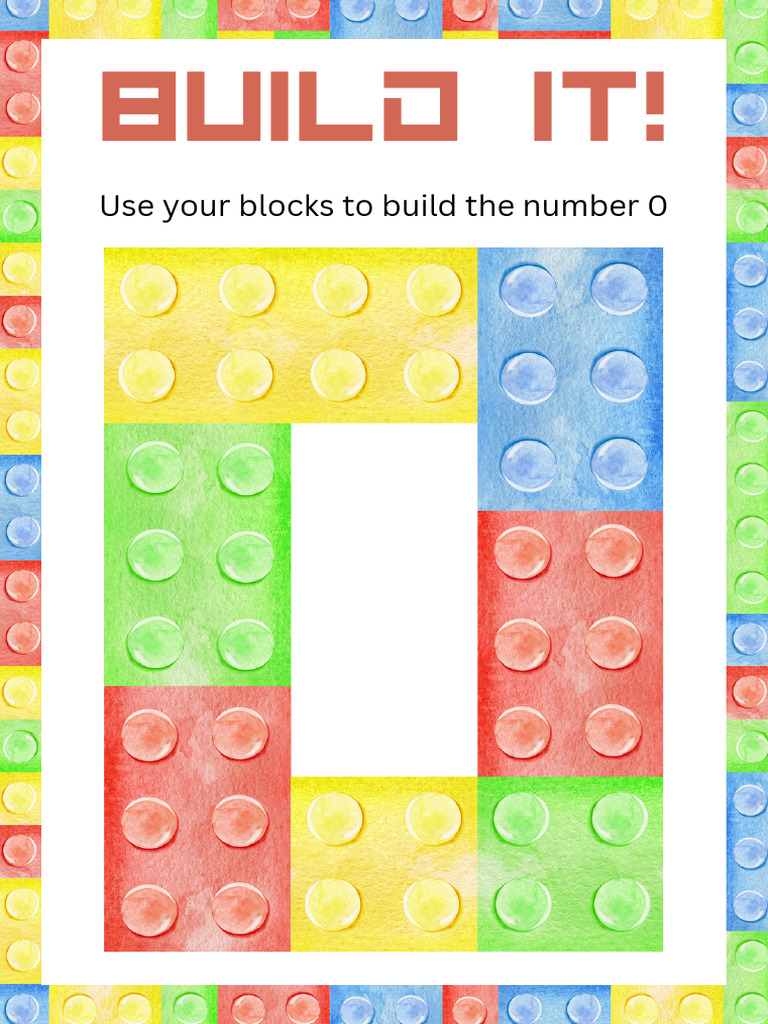 Colorful Lego Numbers Building Mathematics Worksheet - 20240317 ...