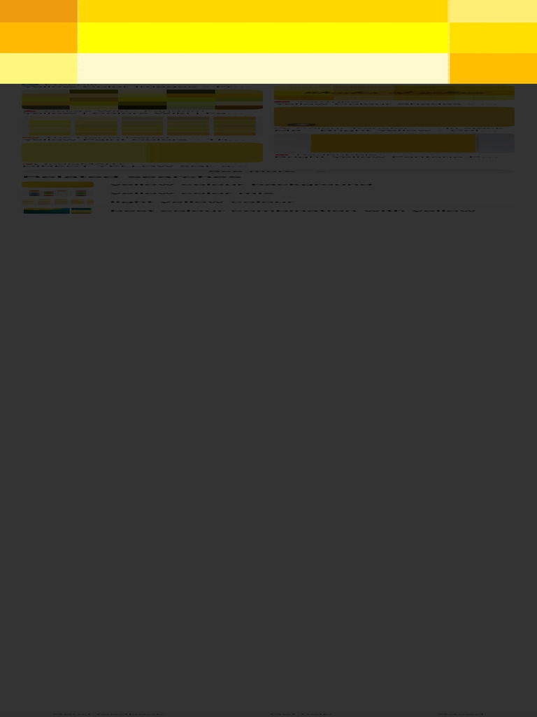 Shades of Yellow Color Codes | PDF
