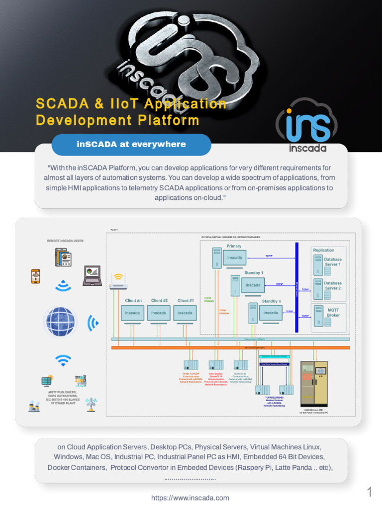 InSCADA Brochure V2025 R.0.0.1 - Kopyası | PDF | Databases | Scada