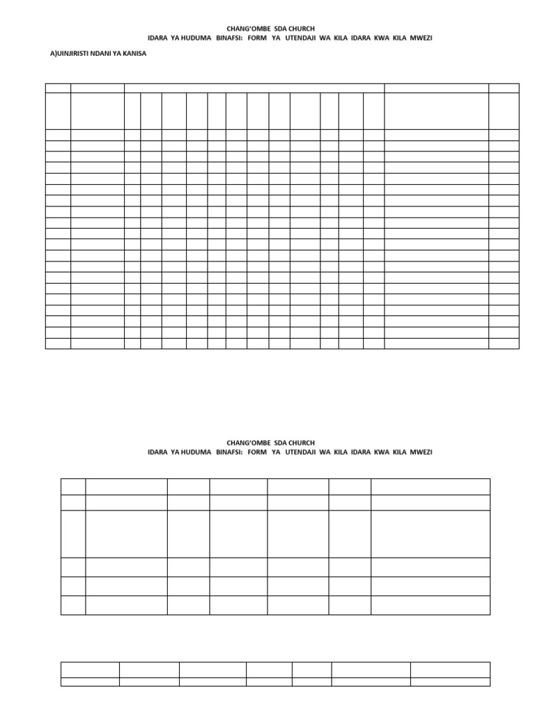 Fomu Huduma | PDF