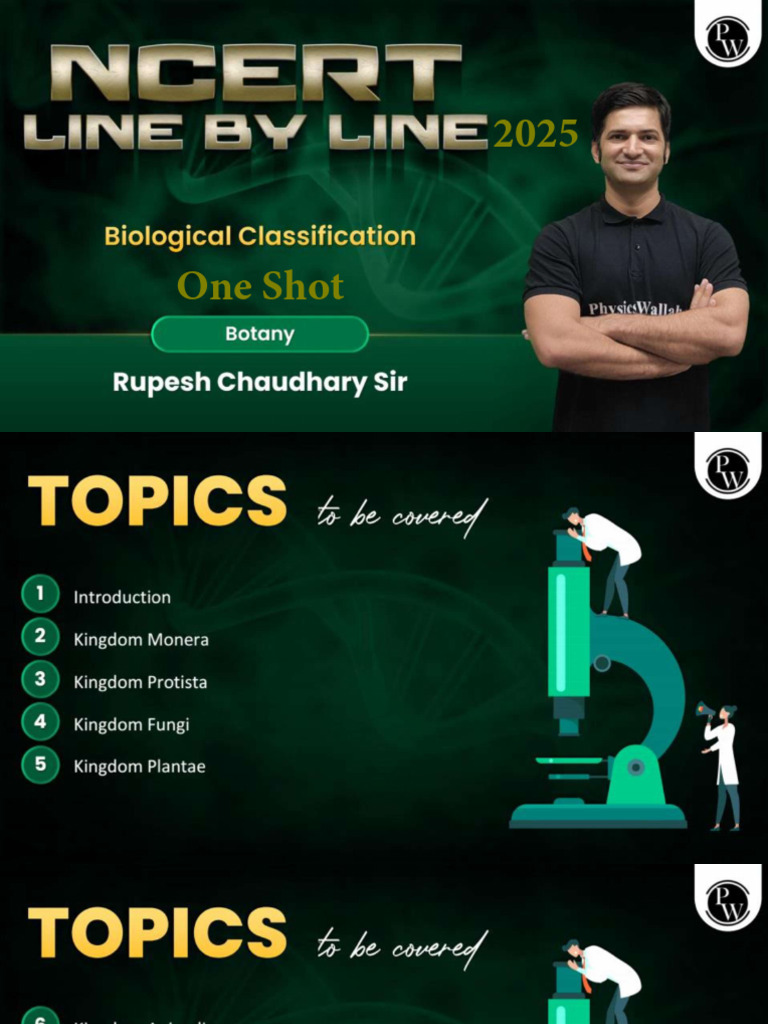 Biological Classification One Shot Classnotes | PDF