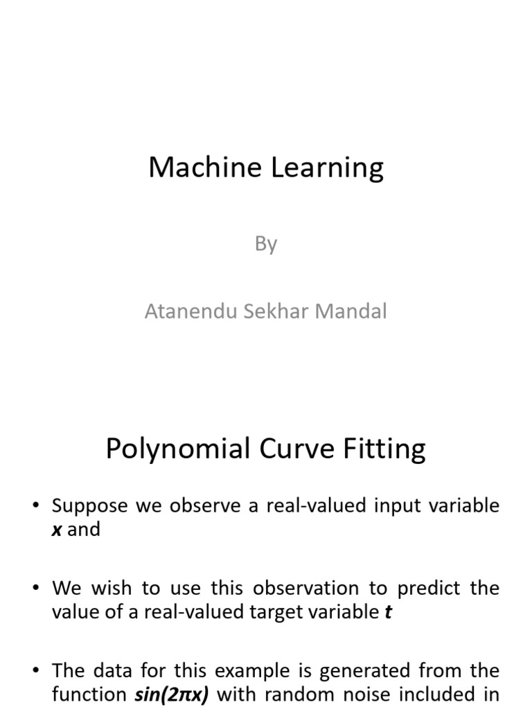 Understanding Polynomial Curve Fitting | PDF | Polynomial | Function ...