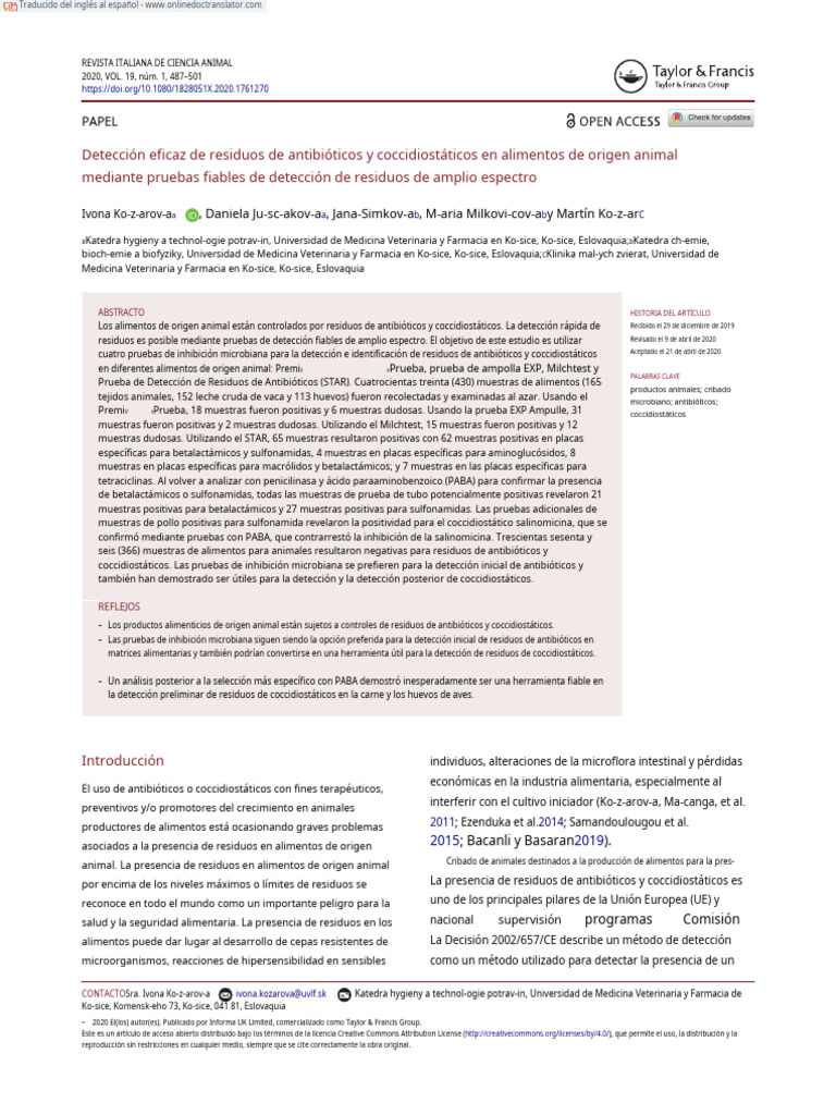 Effective Screening of Antibio - En.es | PDF | Alimentos | Carne