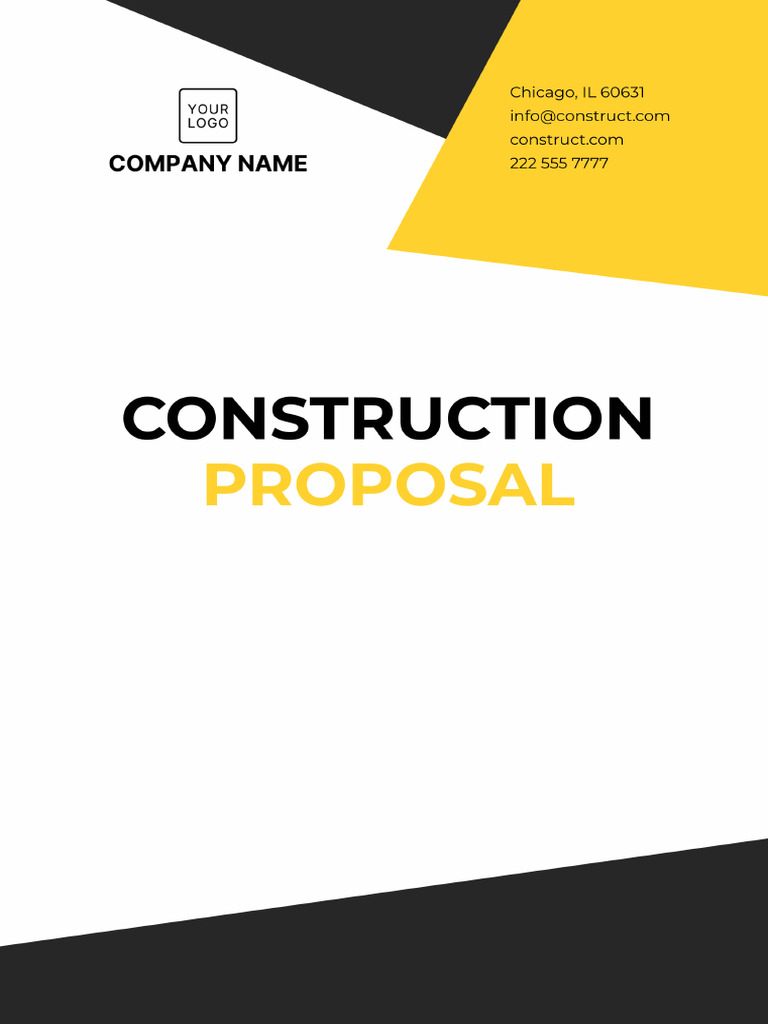 Construction Proposal Template | PDF