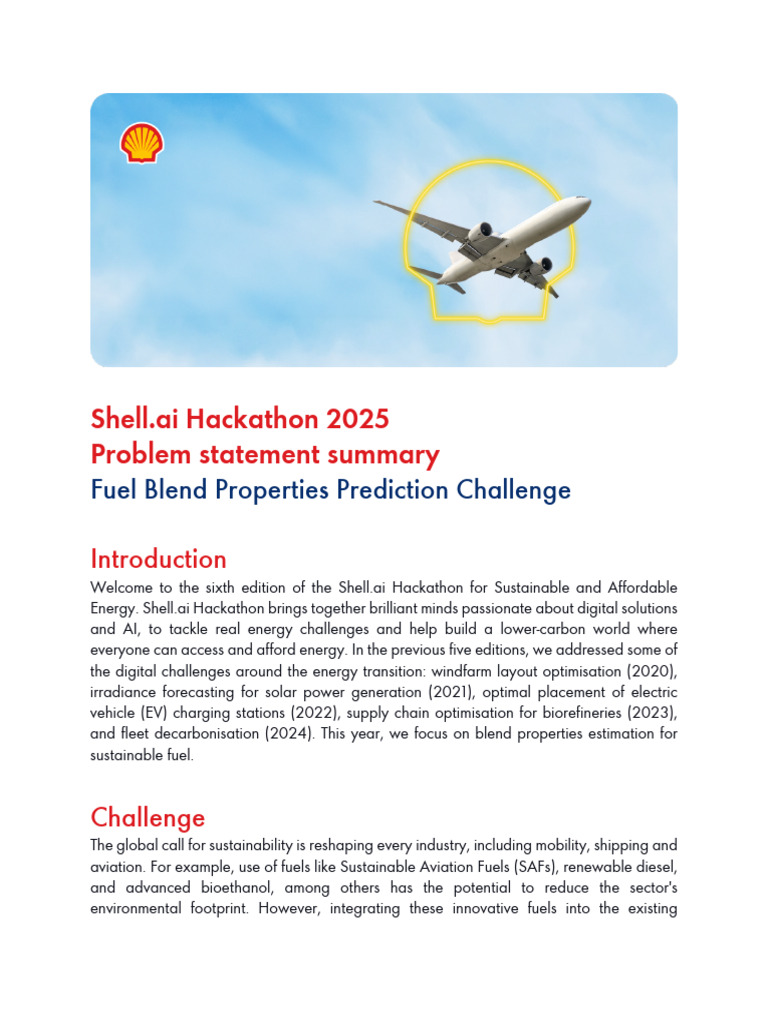 Hackathon 2025 - Problem Statement Summary (1) B0ee386 | PDF ...