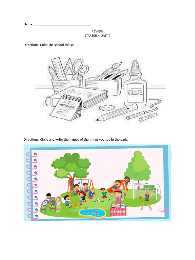 GKF&F Review Worksheets | PDF