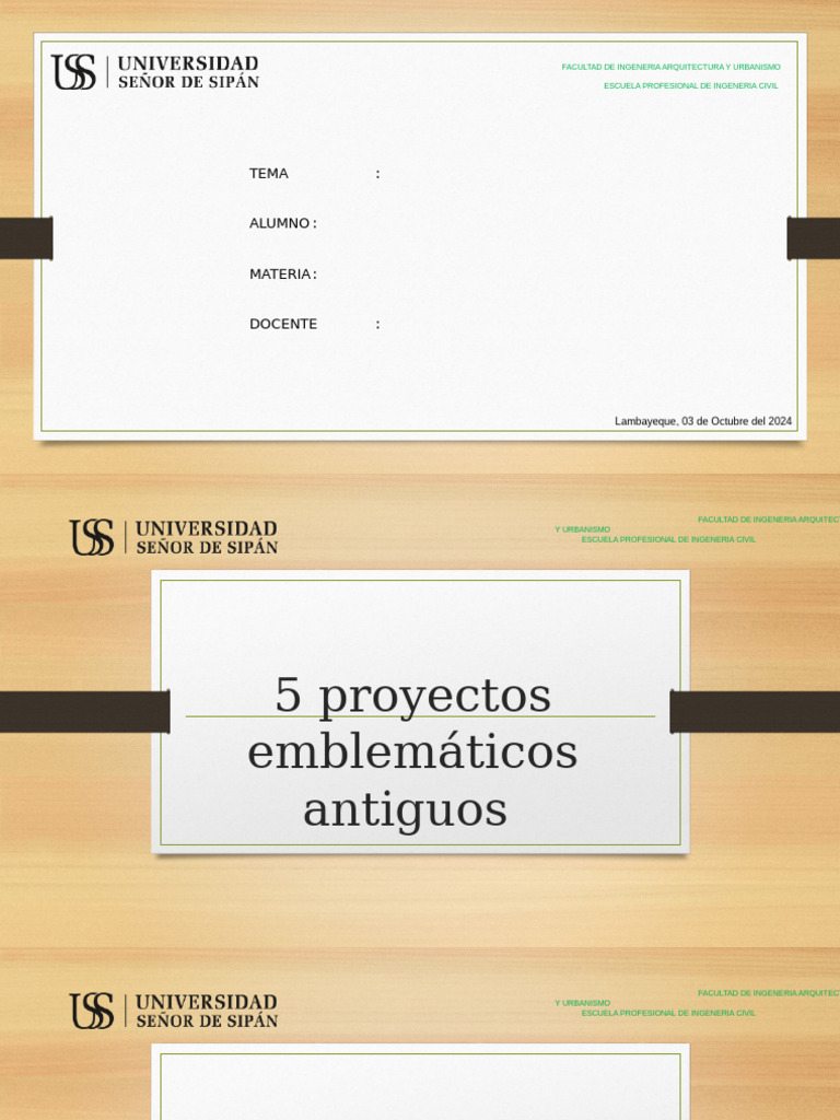 5 Proyectos Emblemáticos Antiguos | PDF