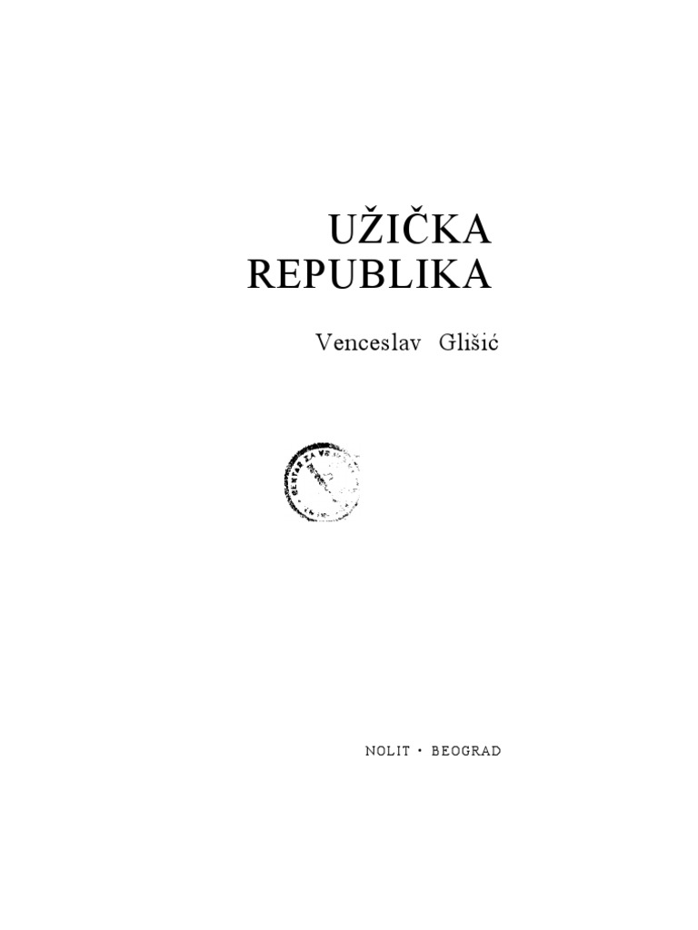 Uzicka Republika | PDF