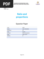 IGCSE Ratio Practice Questions | PDF | Elementary Mathematics ...