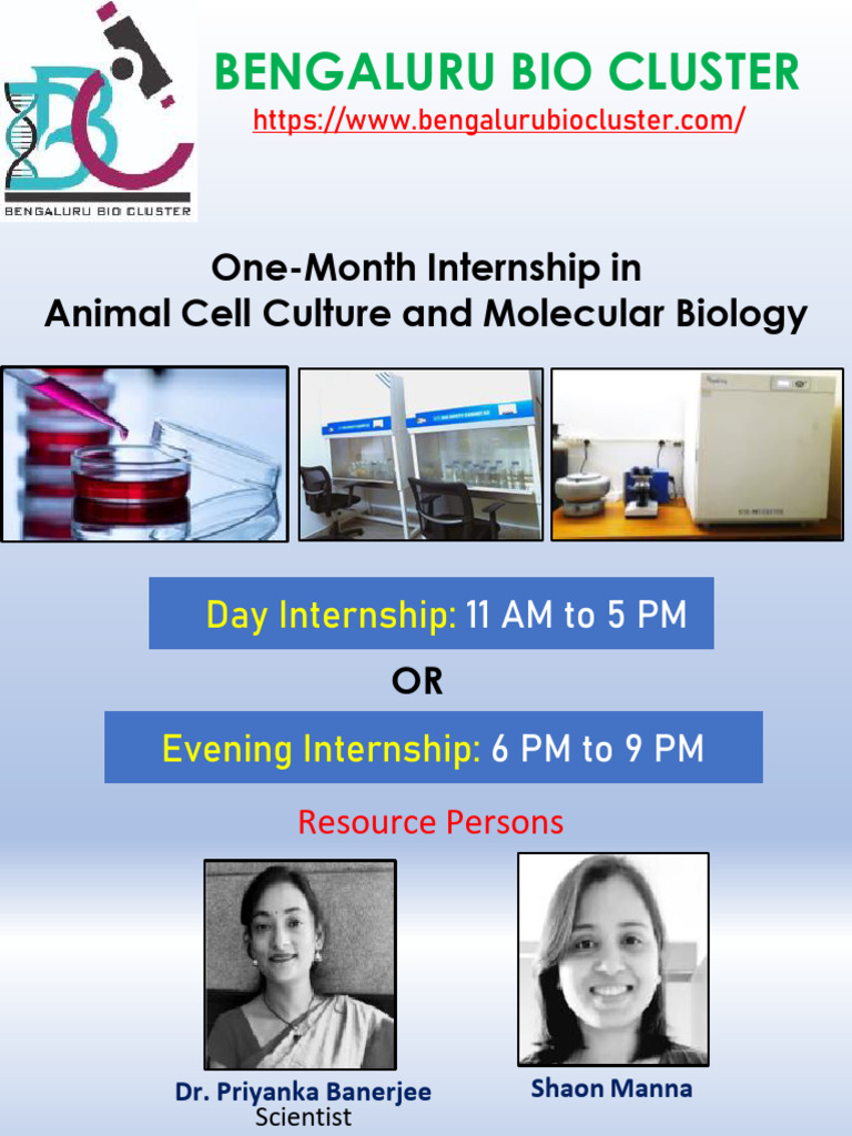 One-Month Microbiology Internship in Bangalore | PDF | Cell Culture ...
