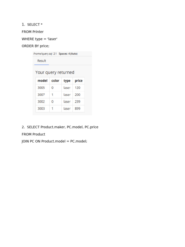 Week 4 SQL Prac | PDF