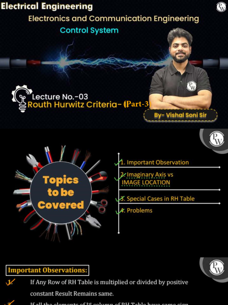 Routh Hurwitz Criteria 3 | PDF