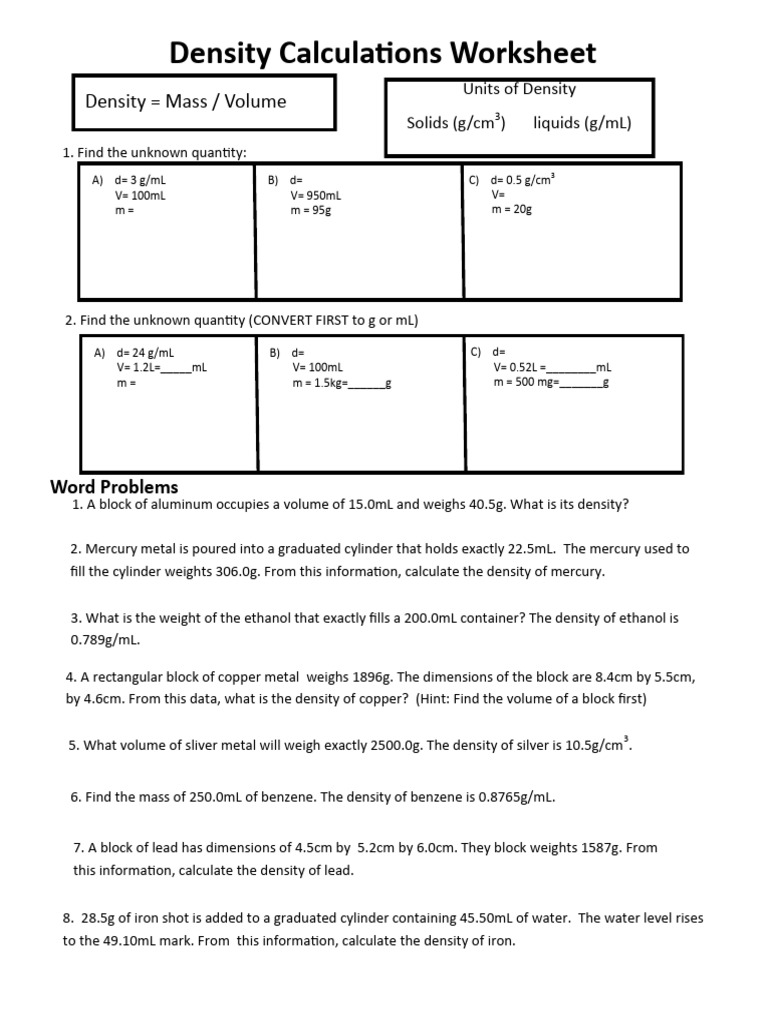 Finding Density | PDF