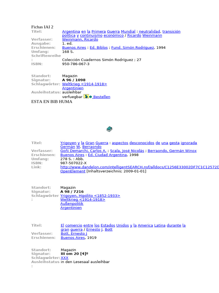 Fichas IAI 2 | PDF | Argentina